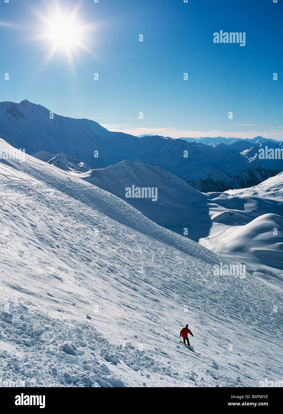 Snowboard snowboarding off piste hi-res stock photography and images - Alamy