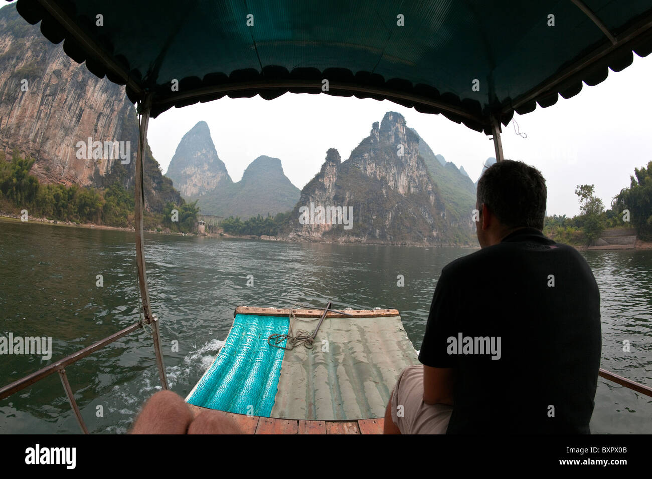 China, Guangxi Province, Yangshuo. Karst mountains, Li River Stock ...