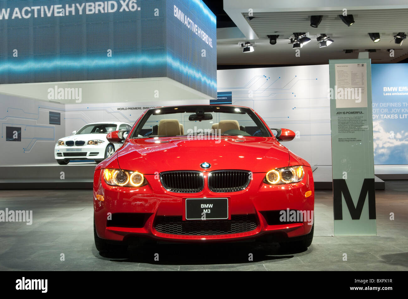 BMW M3 convertible at the 2010 North American International Auto Show ...