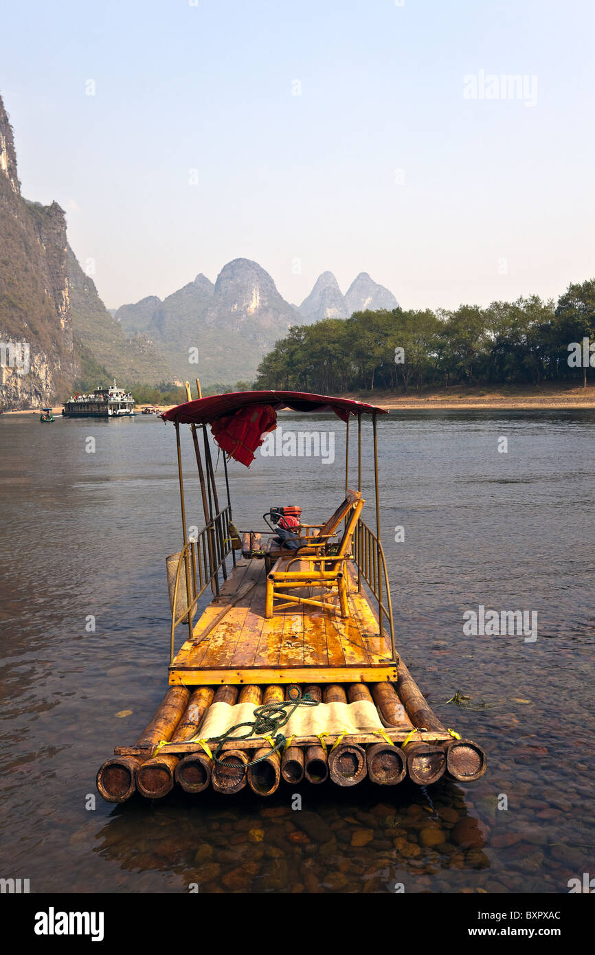 China, Guangxi Province, Yangshuo, Karst, mountains, Li River Stock ...