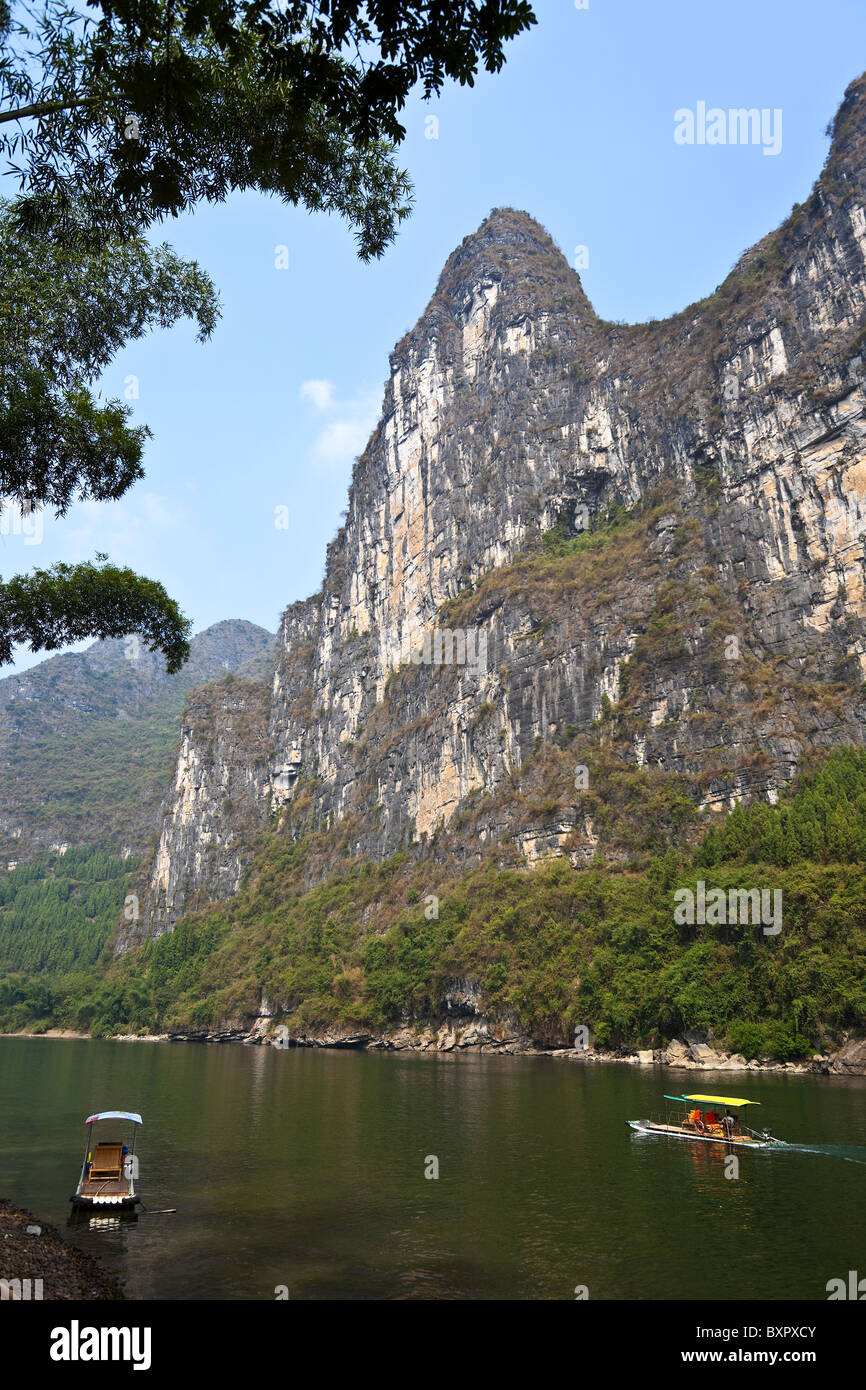 China, Guangxi Province, Yangshuo, Karst, mountains, Li River Stock ...