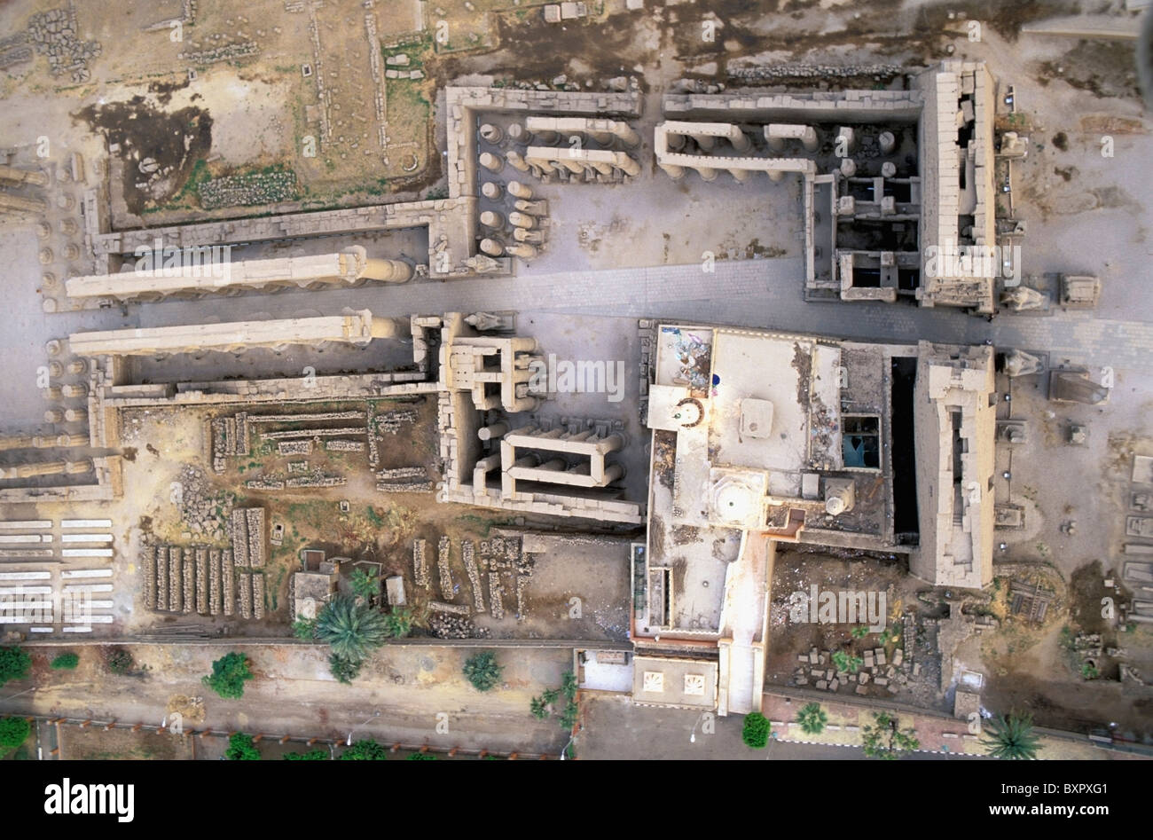 Luxor Temple, Aerial View Stock Photo - Alamy