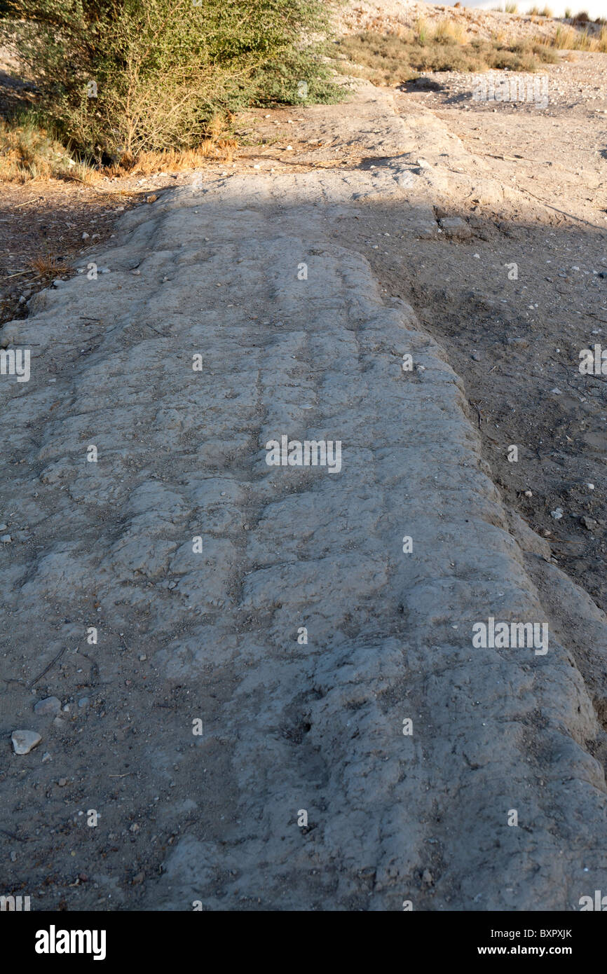 Mud Brick walls at the Temple of Deir el-Shelwit dedicated to the ...