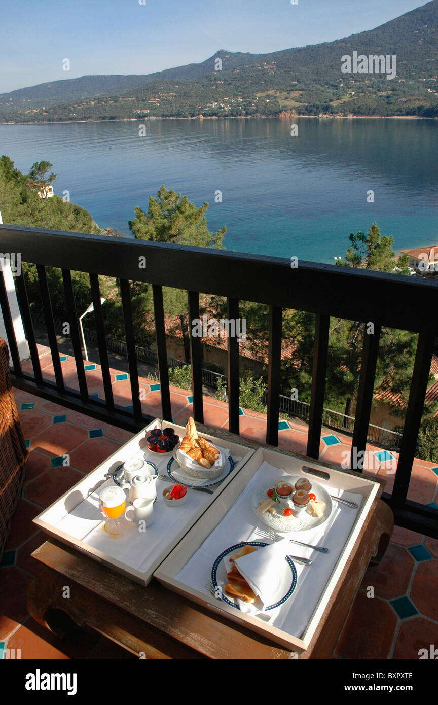 Breakfast On Balcony At Holiday Resort Stock Photo - Alamy