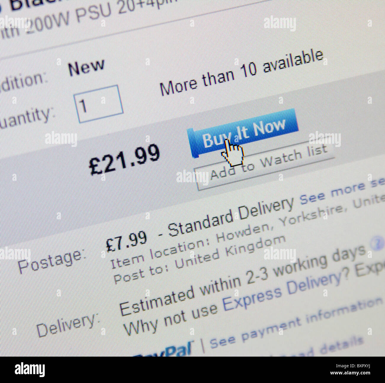 Ebay buy it now hi-res stock photography and images - Alamy