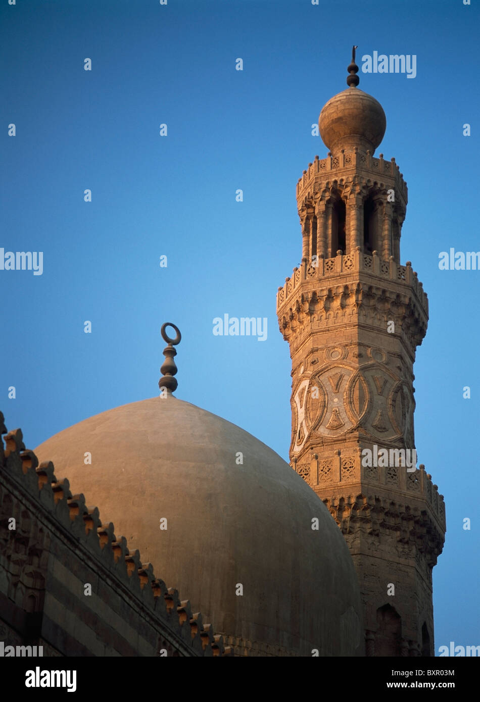 Dome And Minaret Of Mosque Of Barquq Stock Photo - Alamy