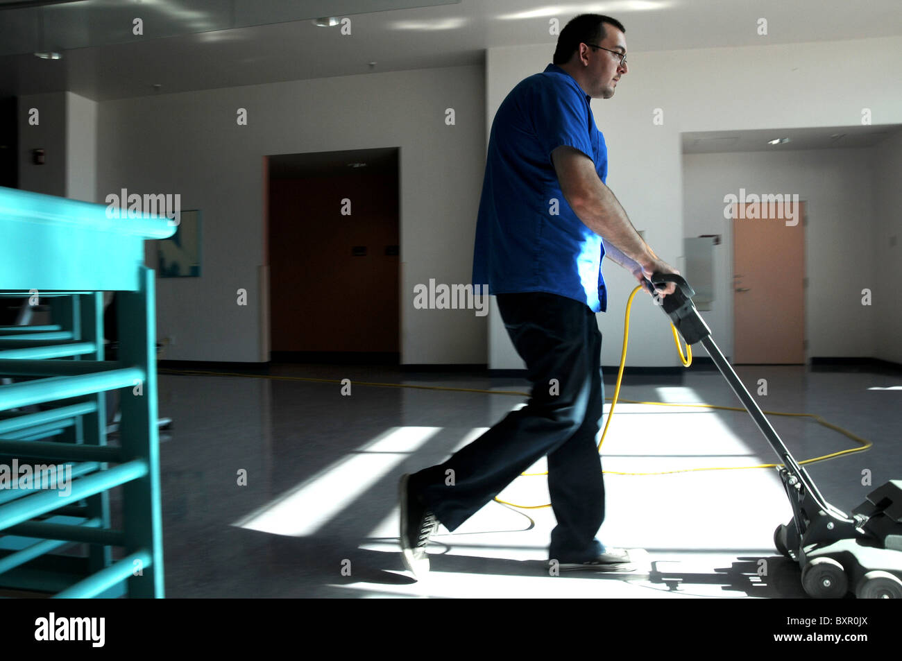 Janitor Working