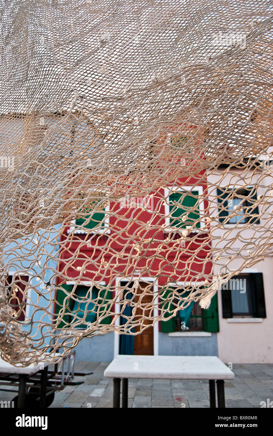 stalls at the fish market of Burano, Venice, Italy Stock Photo - Alamy