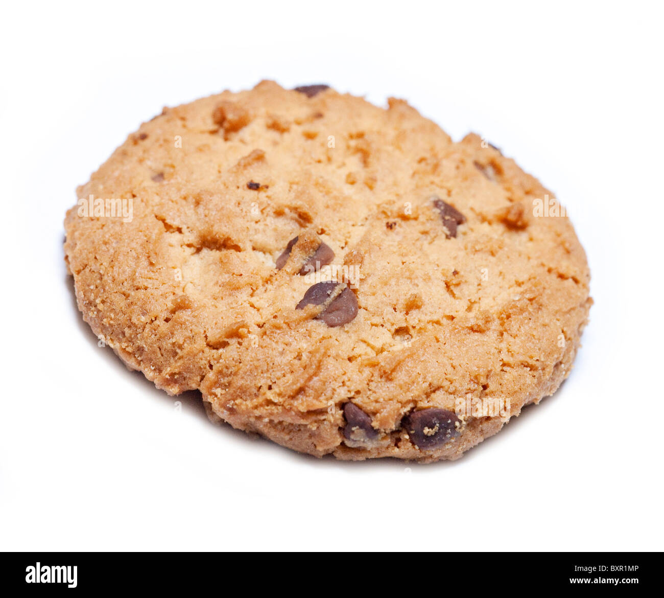 One chocolate chip cookie isolated Cut Out Stock Images & Pictures - Alamy