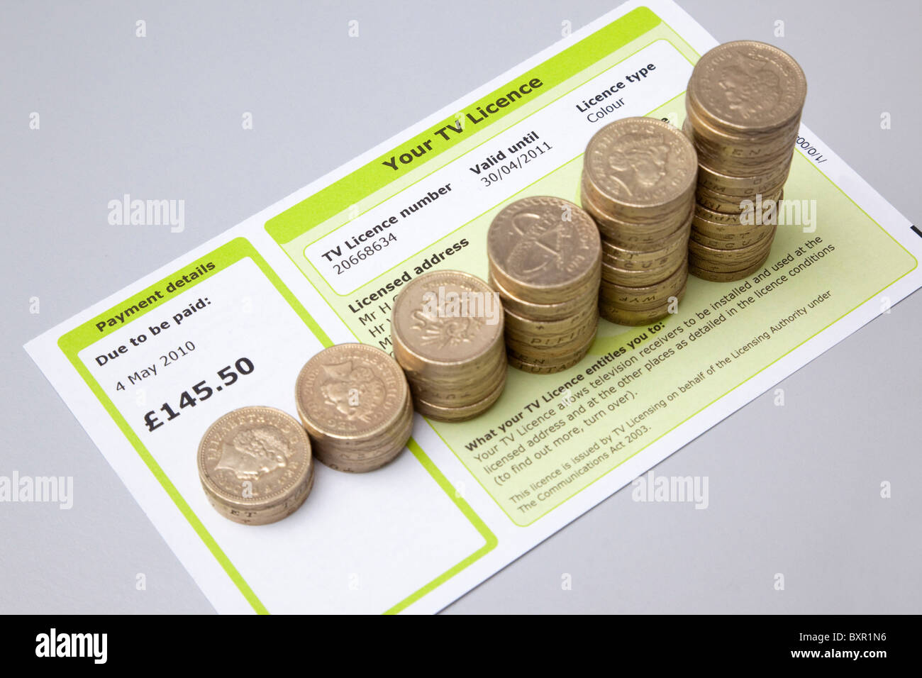 Tv licence hi-res stock photography and images - Alamy