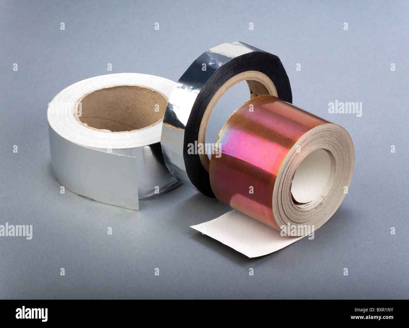 rolls of electrical shielding foils Stock Photo - Alamy