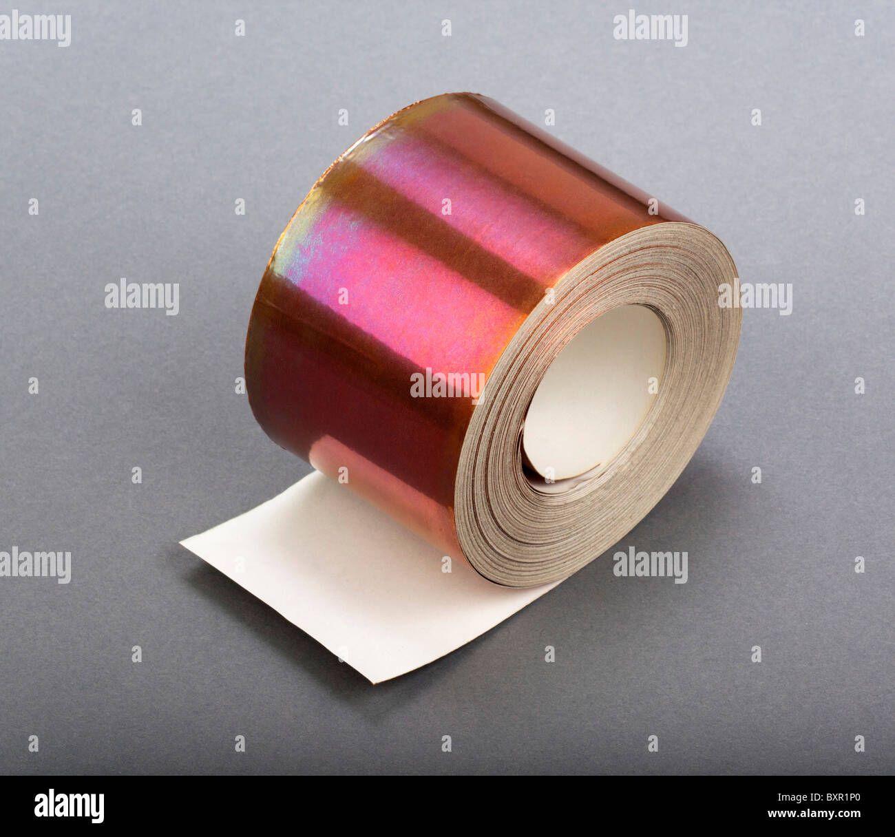 roll copper of electrical shielding foils Stock Photo - Alamy