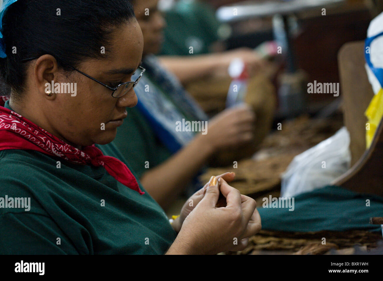 Workers in a Cigar Factory Stock Photo - Alamy