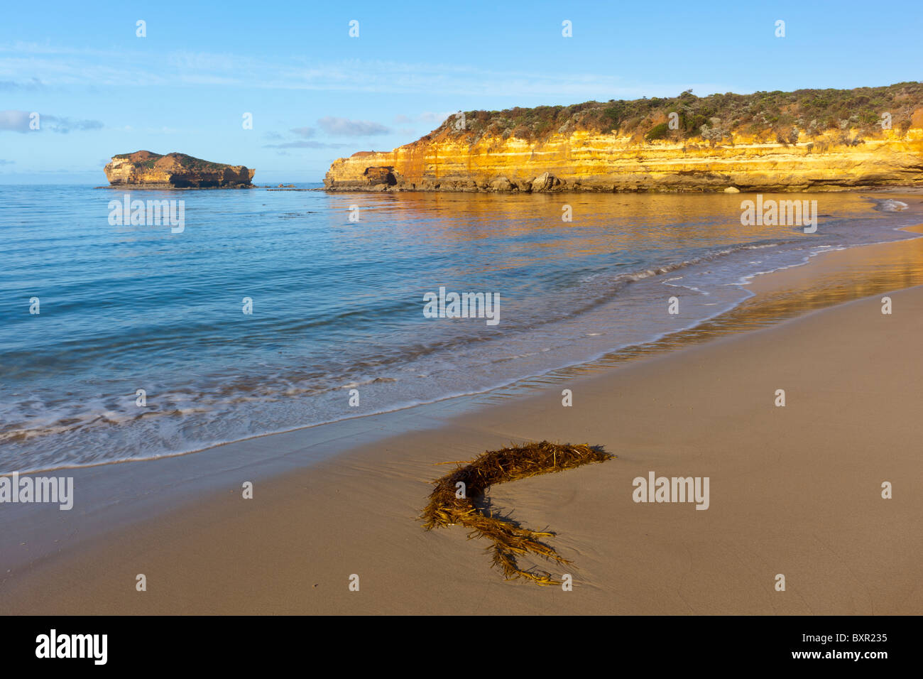 Bay of Martyrs on the Great Ocean Road at Peterborough, Victoria Stock ...