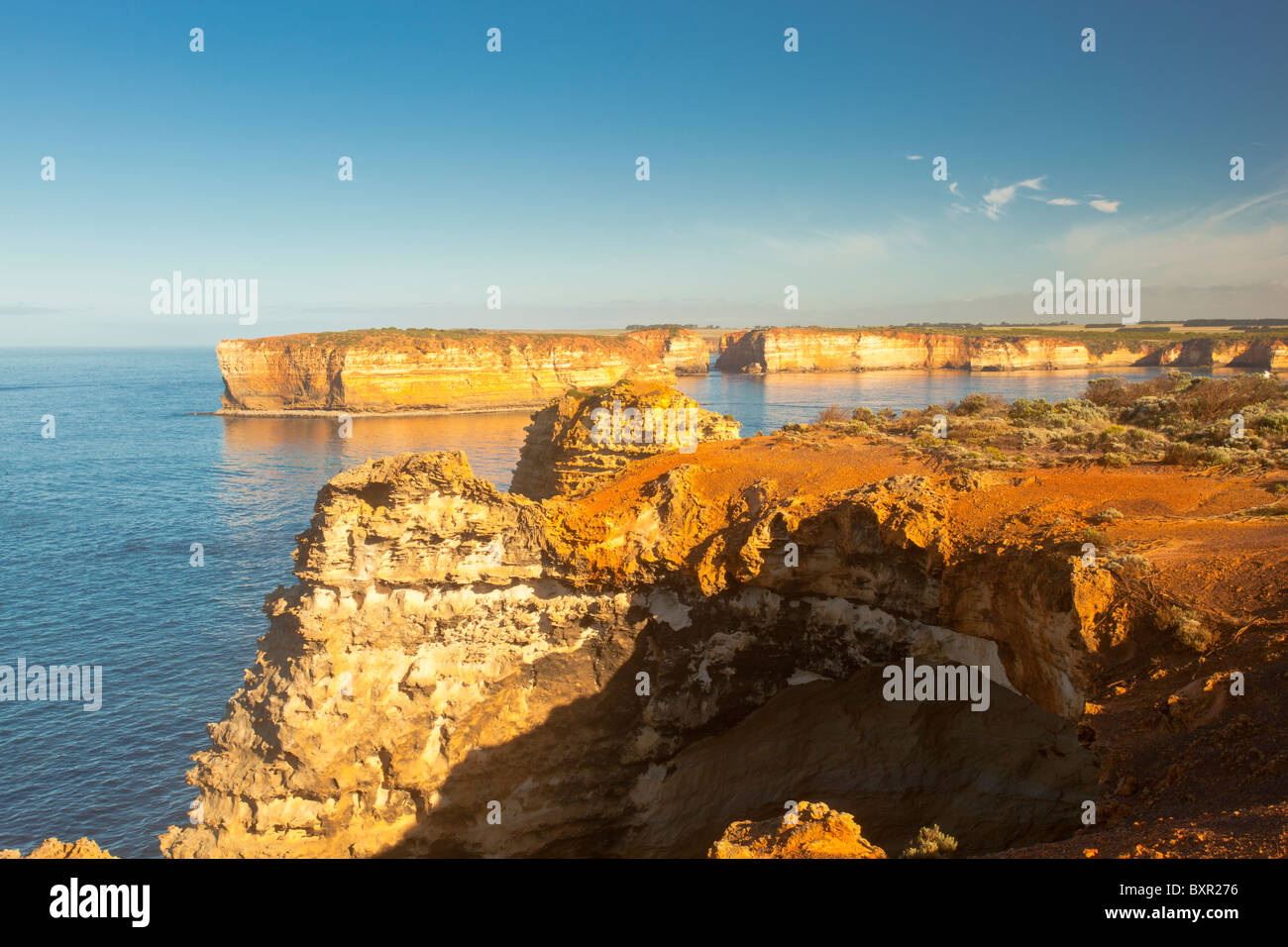 Bay of Islands on the Great Ocean Road, Peterborough, Victoria Stock ...