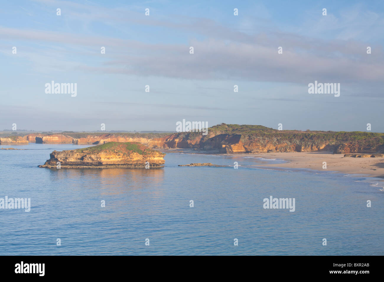 Bay of Martyrs on the Great Ocean Road at Peterborough, Victoria Stock ...