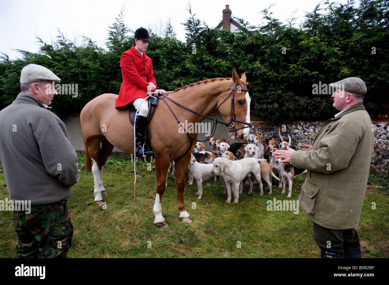 East Suffolk Hunt prepare for their traditional new years day hunt with ...