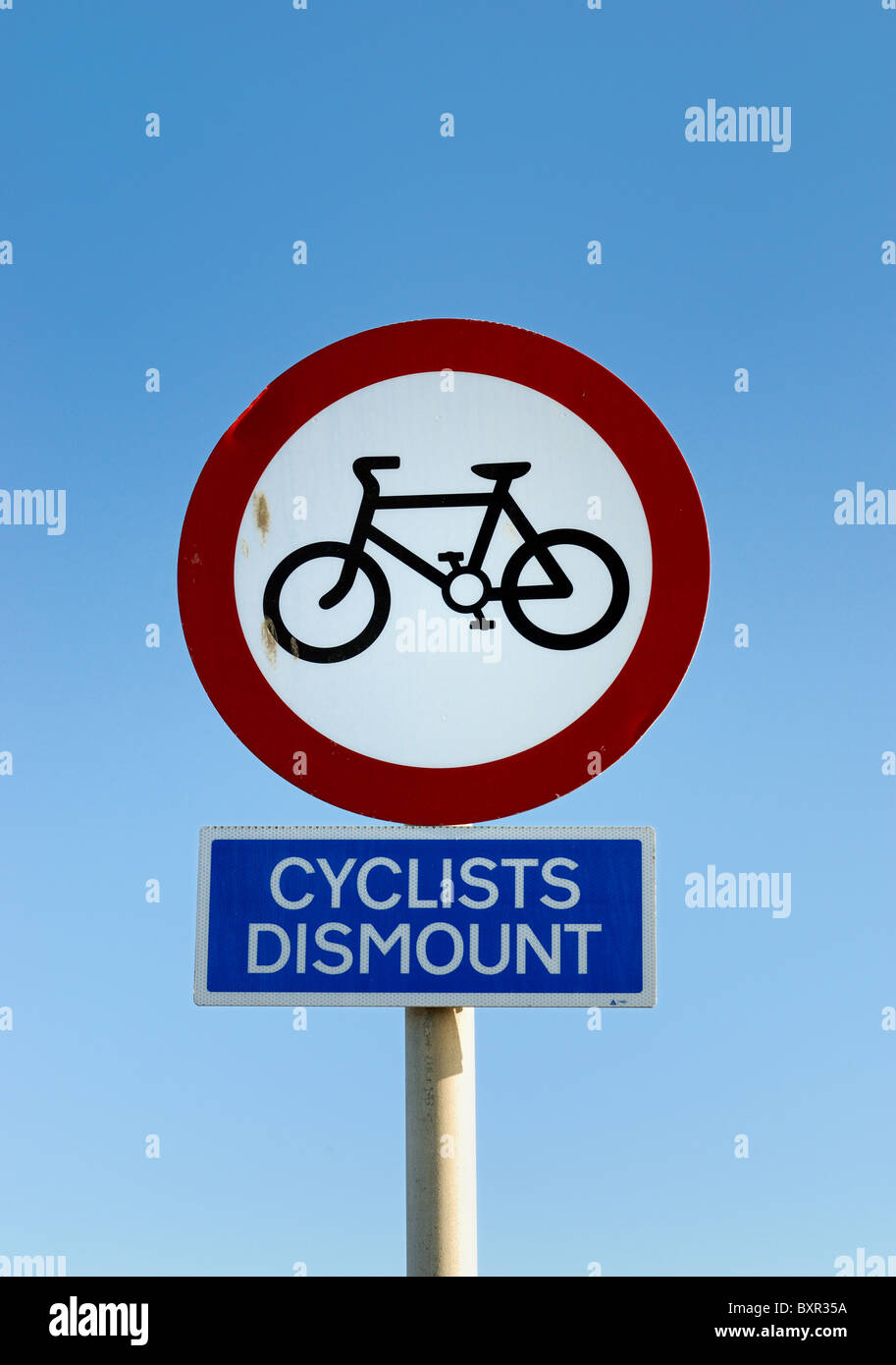 Dangerous road for cyclists hi-res stock photography and images - Alamy