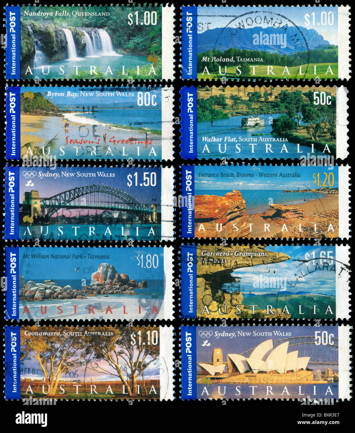 Australia postage stamp hi-res stock photography and images - Alamy