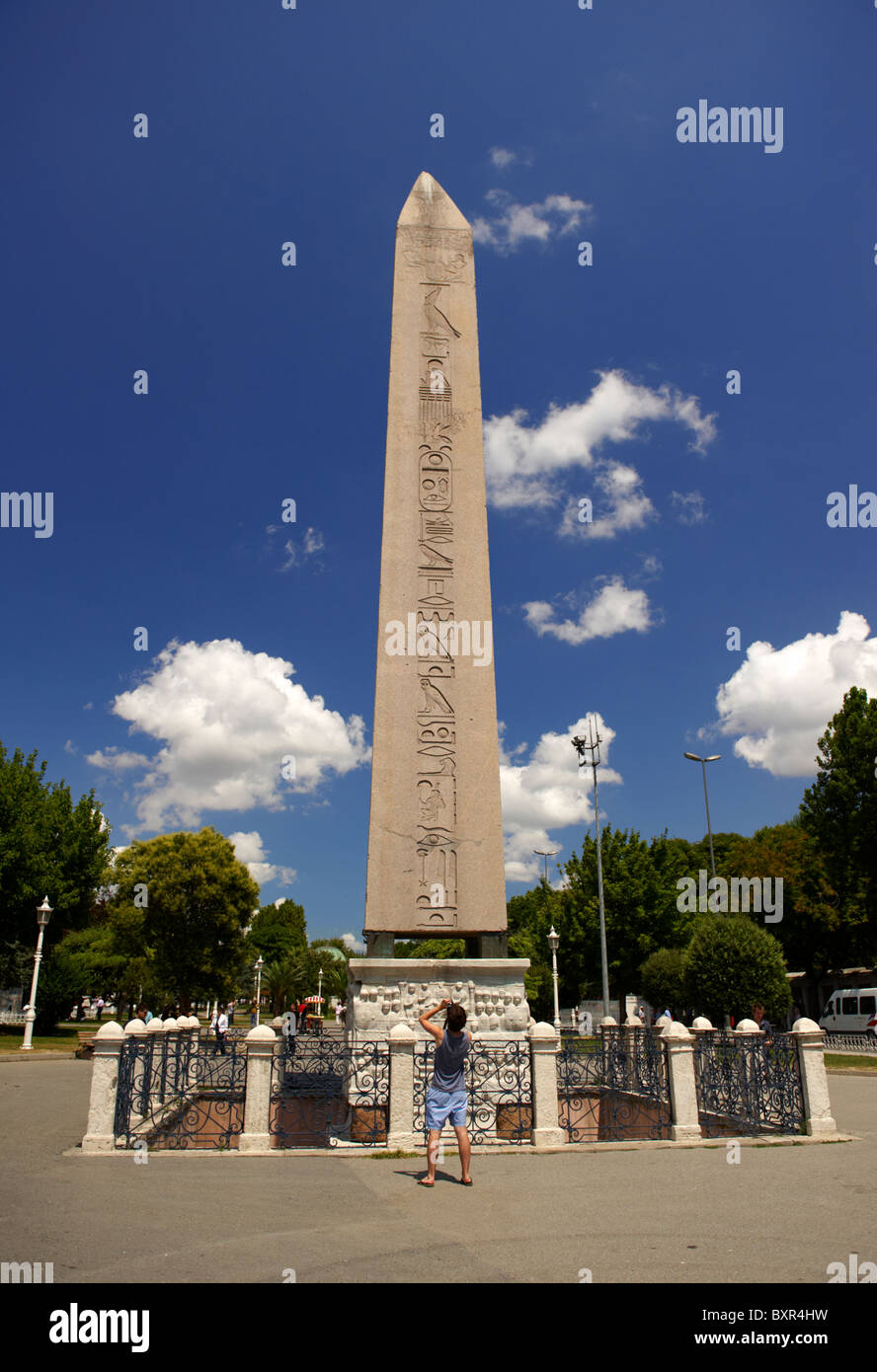 The granite Obelisk of Theodosius was carved in Egypt 3500 years ago and stands in the ...