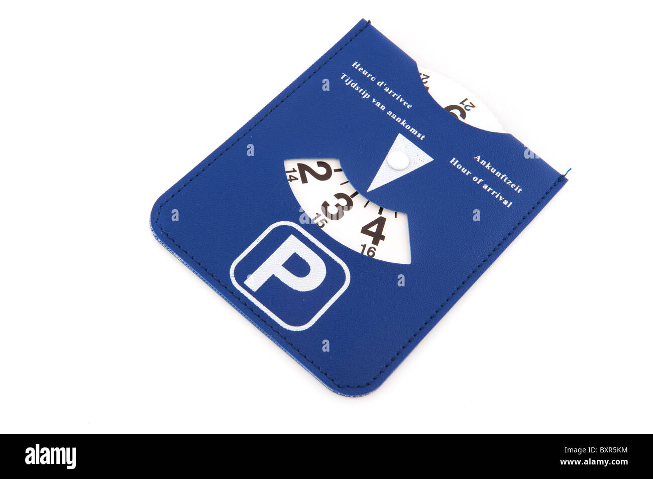 Dutch parking card isolated on white background Stock Photo - Alamy