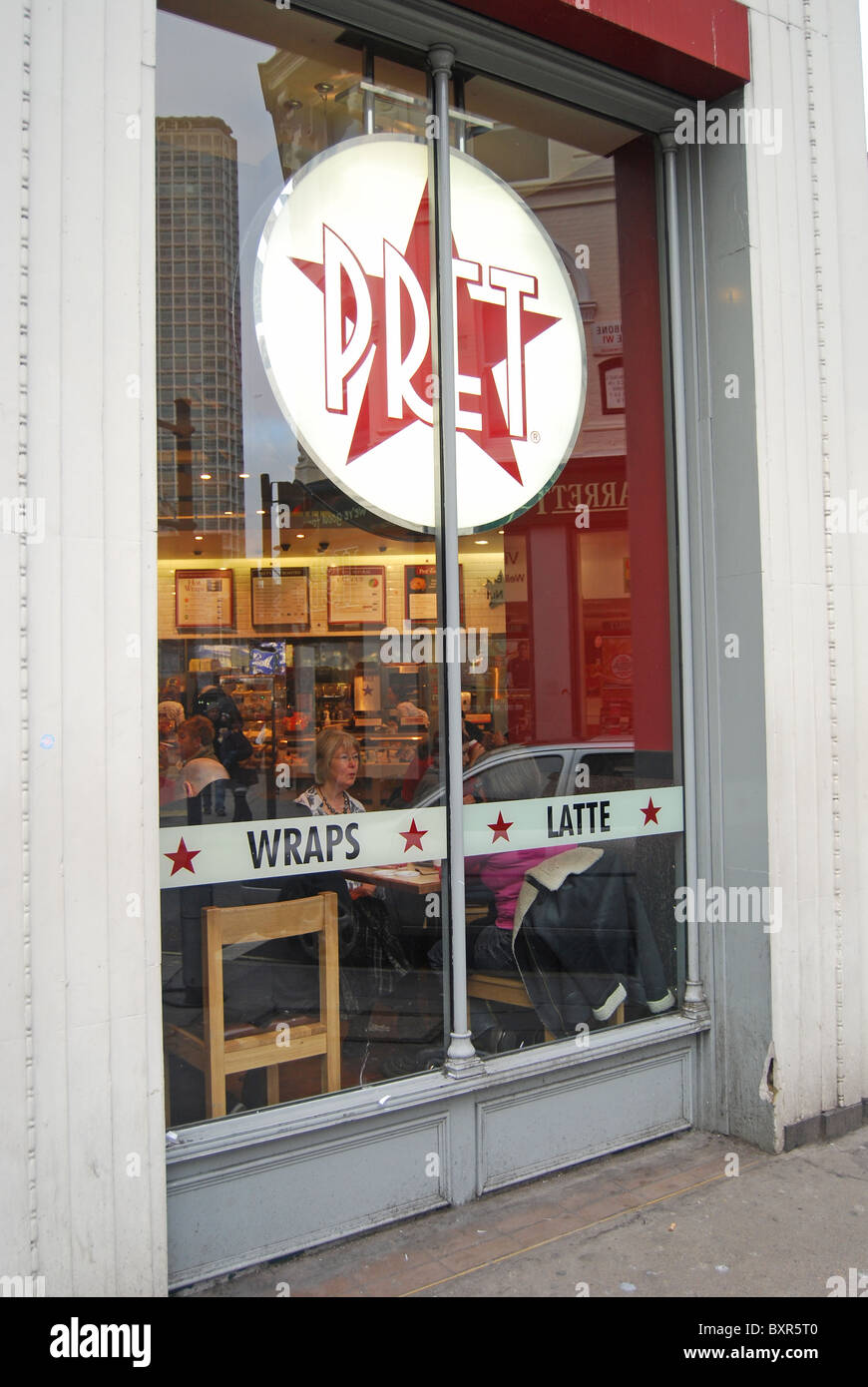 Pret a Manger cafe coffee sandwiches food snacks Stock Photo - Alamy