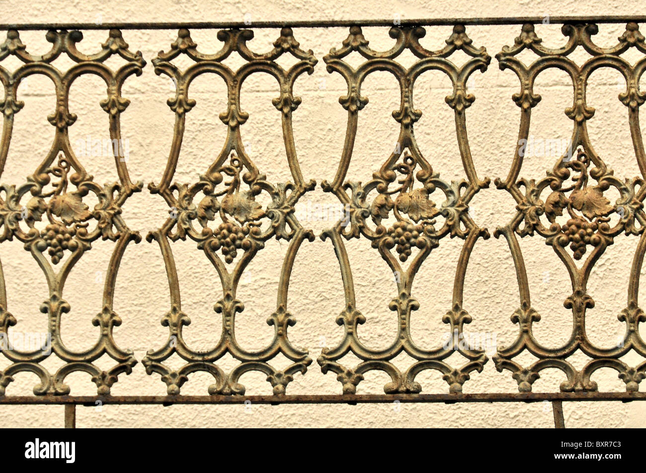 Ironwork architectural detail, French Quarter, New Orleans, Louisiana ...