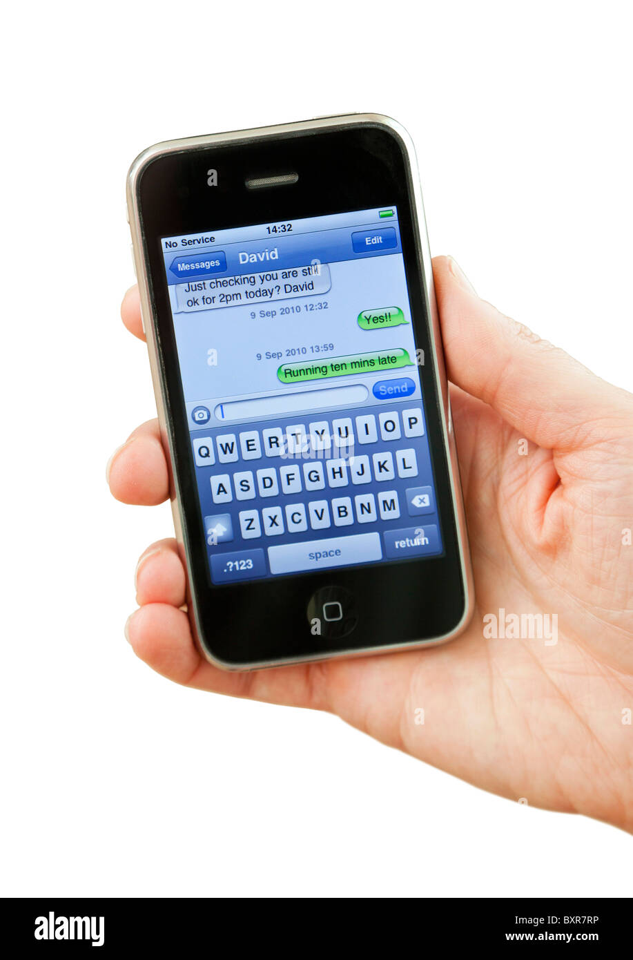 email on iPhone screen Stock Photo - Alamy