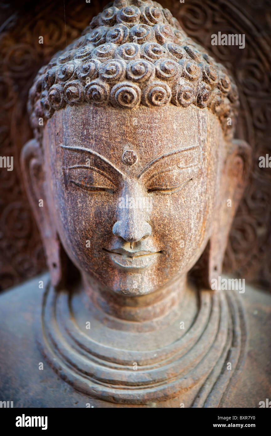 Stone Buddha statue. Andhra Pradesh, India Stock Photo - Alamy