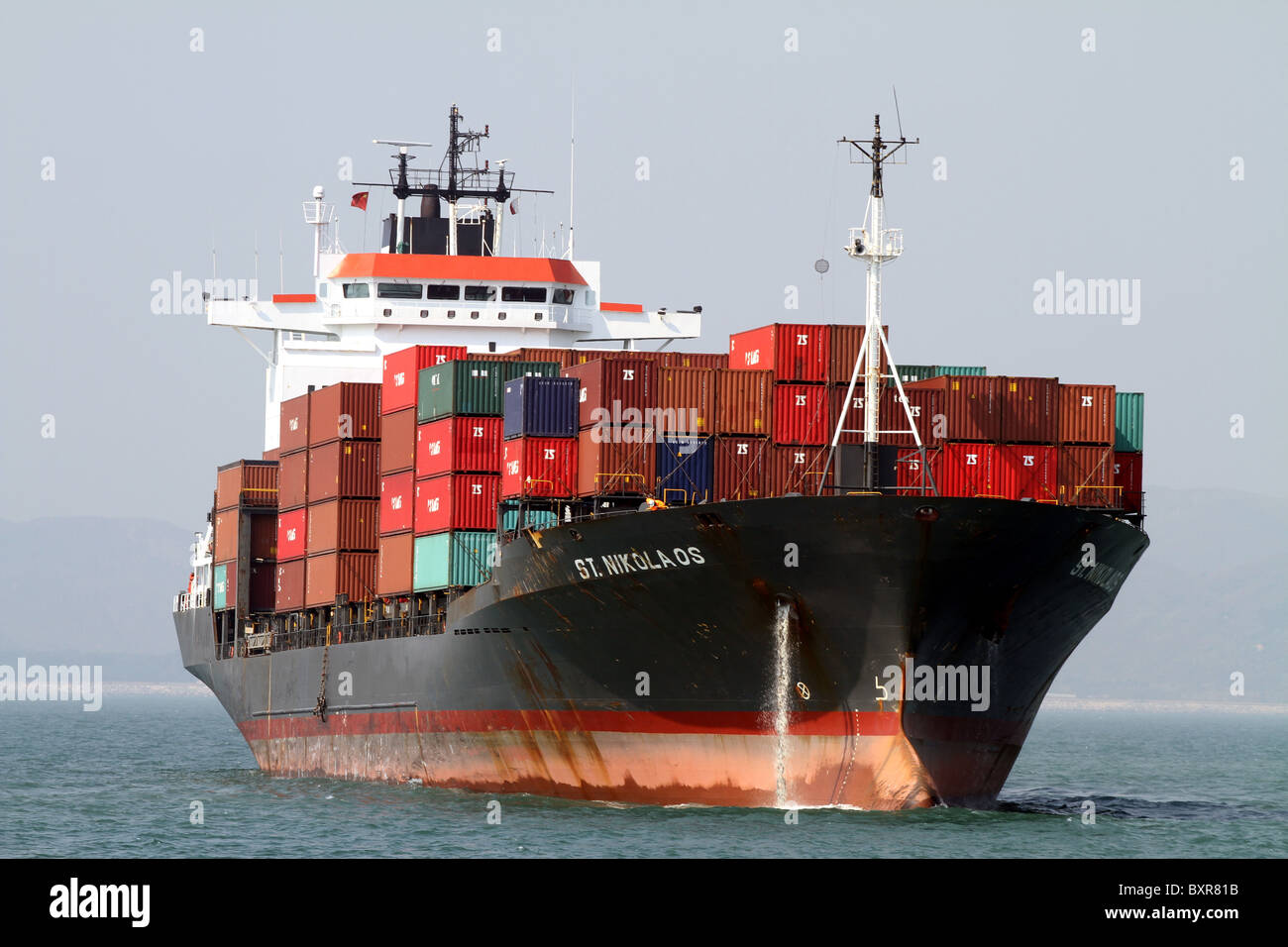 St. Nikolaos container ship in Hong Kong, China Stock Photo - Alamy