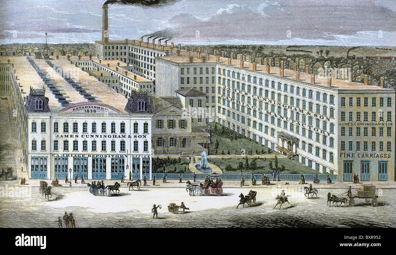 19th century factory america hi-res stock photography and images - Alamy