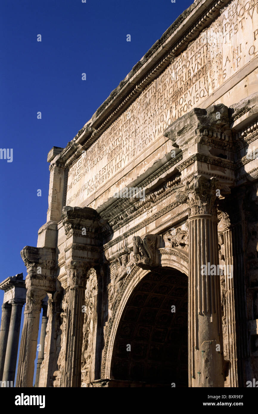 Italy, Rome, Roman Forum, arch of Septimius Severus Stock Photo - Alamy