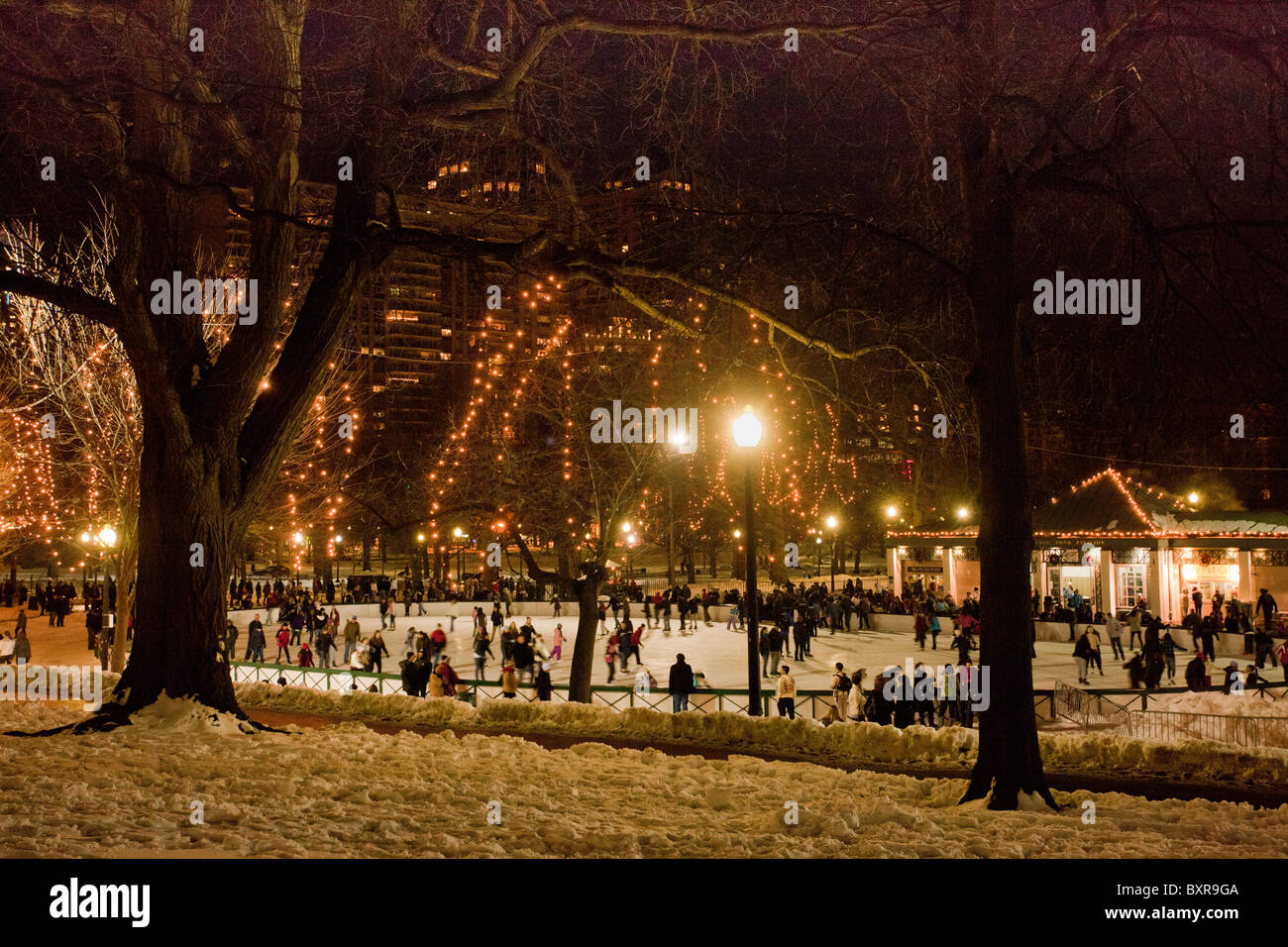 Boston common winter hi-res stock photography and images - Alamy