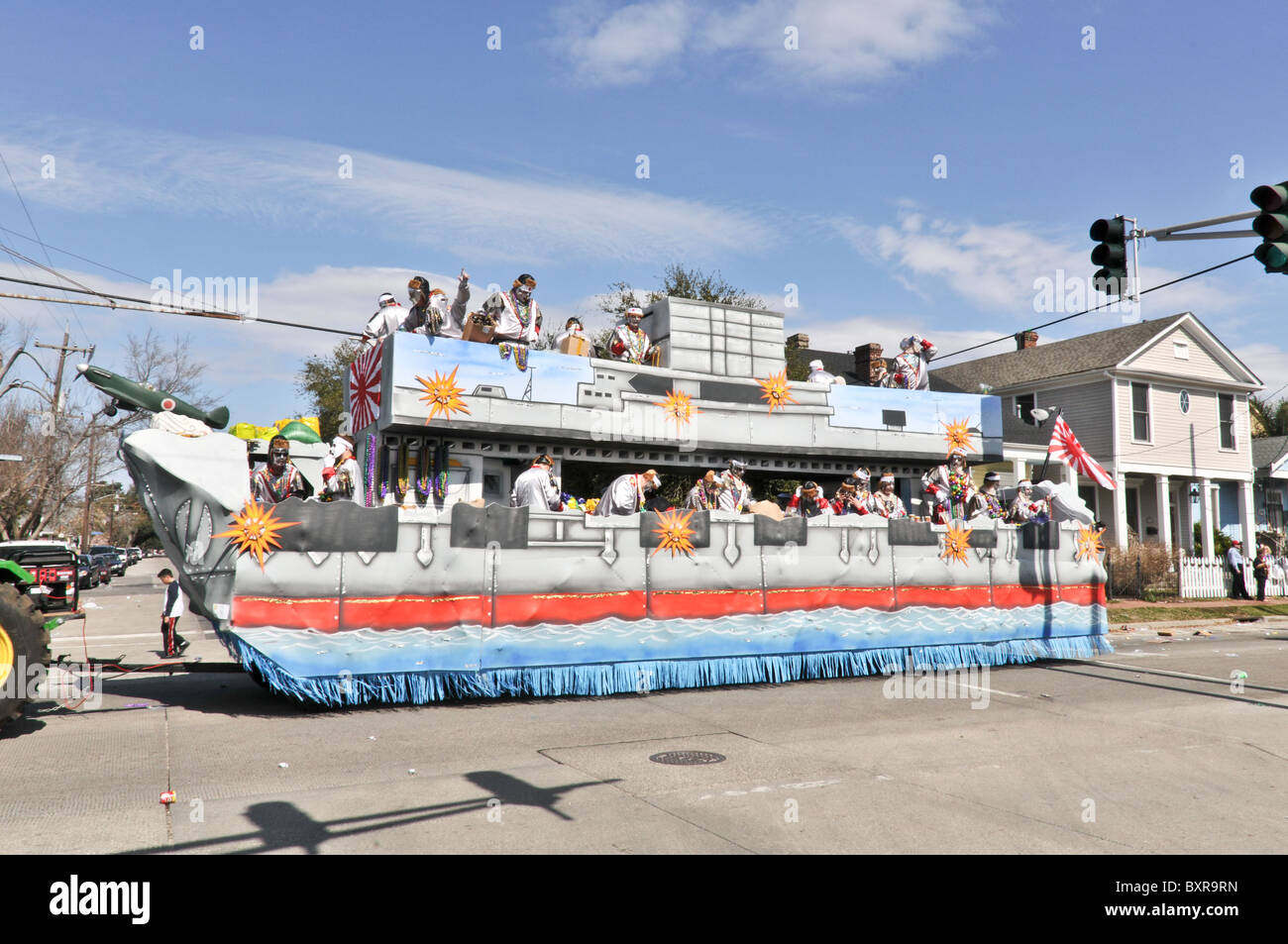 Kamikaze' (type of drink) float in Krewe of Thoth parade, Mardi Gras ...