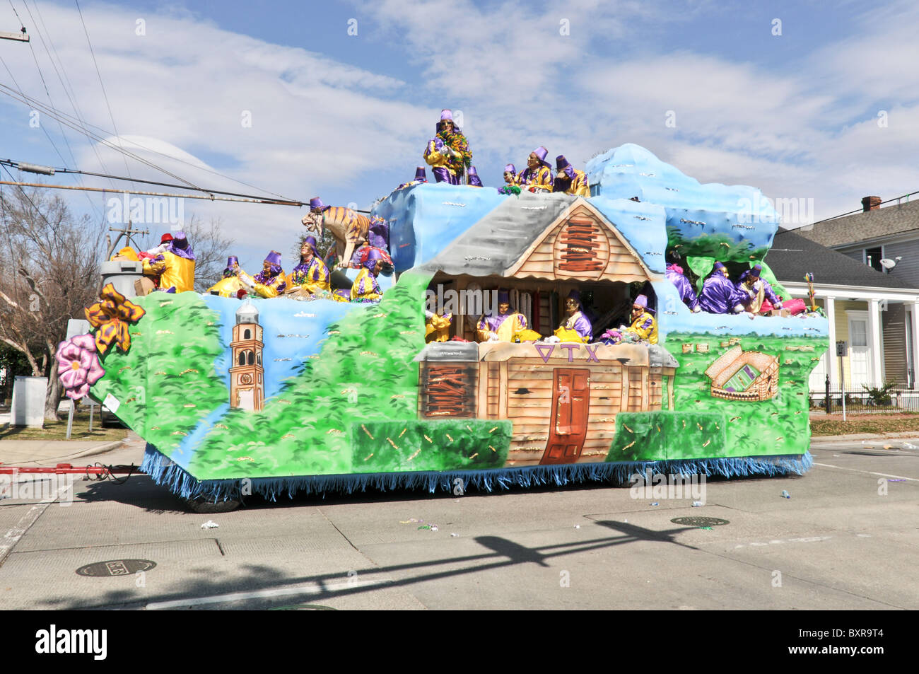 Jungle Juice' (type of drink) float in Krewe of Thoth parade, Mardi ...