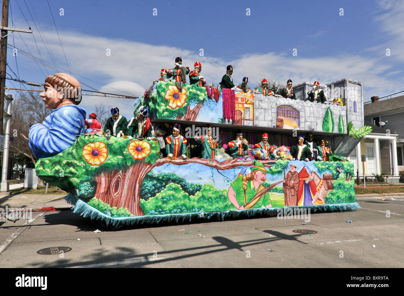 Drunk Monk' (type of drink) float in Krewe of Thoth parade, Mardi Gras ...