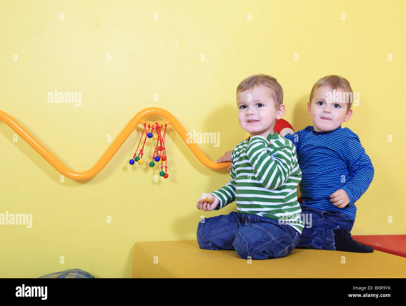 Cute european toddlers in kindergarten Stock Photo - Alamy
