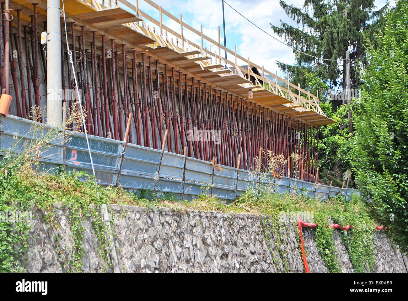 construction site with safety support Stock Photo - Alamy