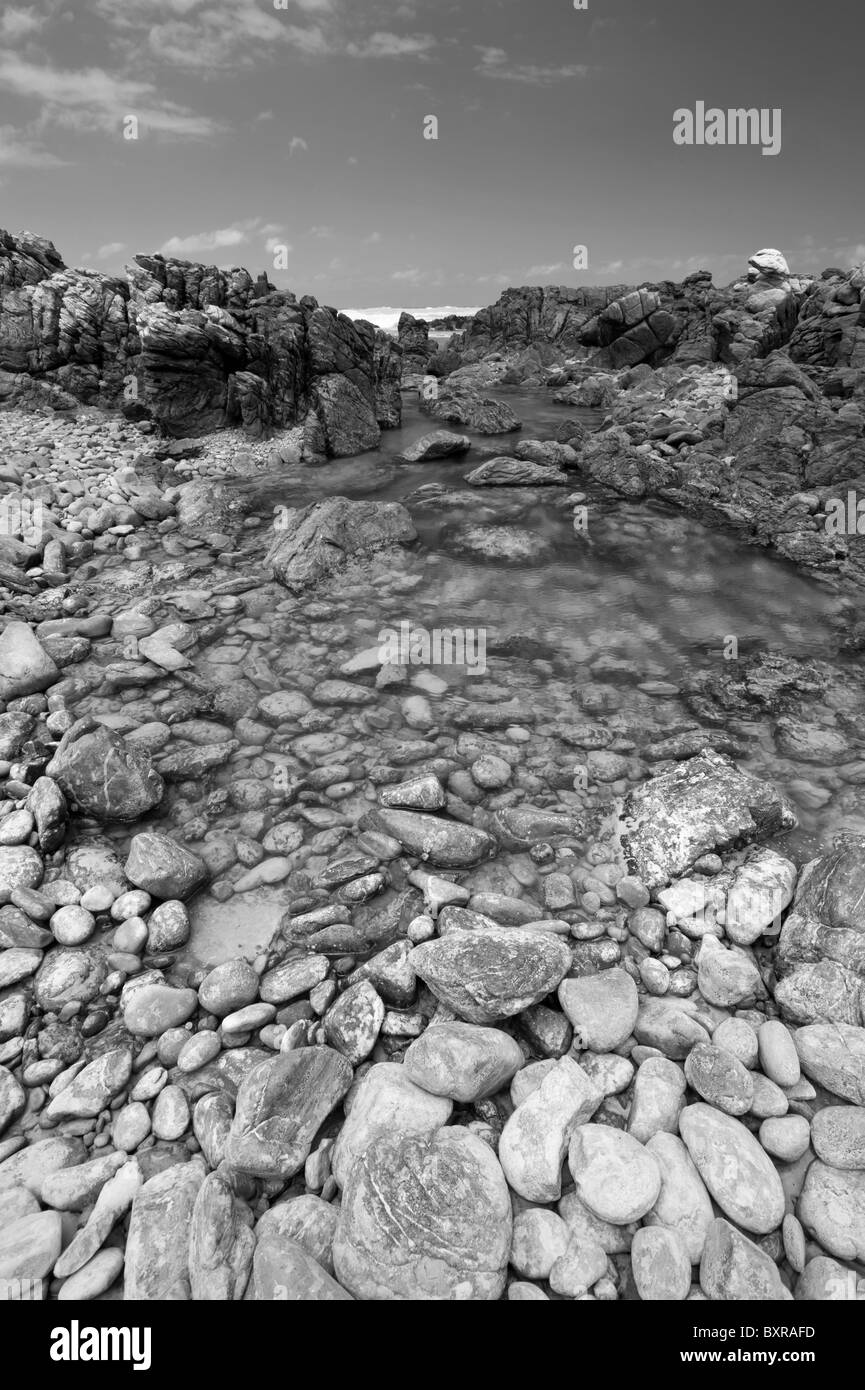 Rock Pools and Pebbles along the Coast at Cape Agulhas the Southern ...