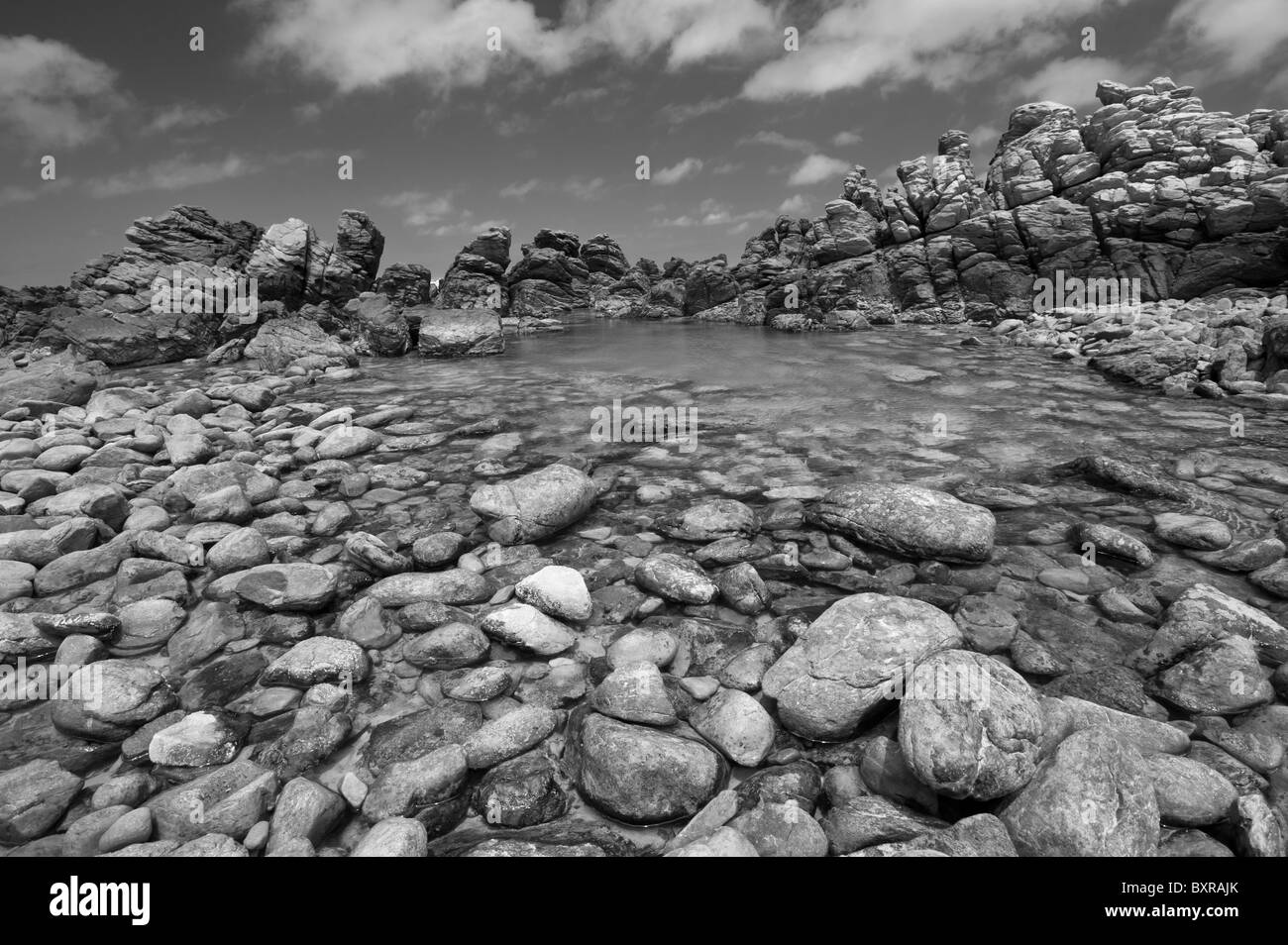 Rock Pools and Pebbles along the Coast at Cape Agulhas the Southern ...