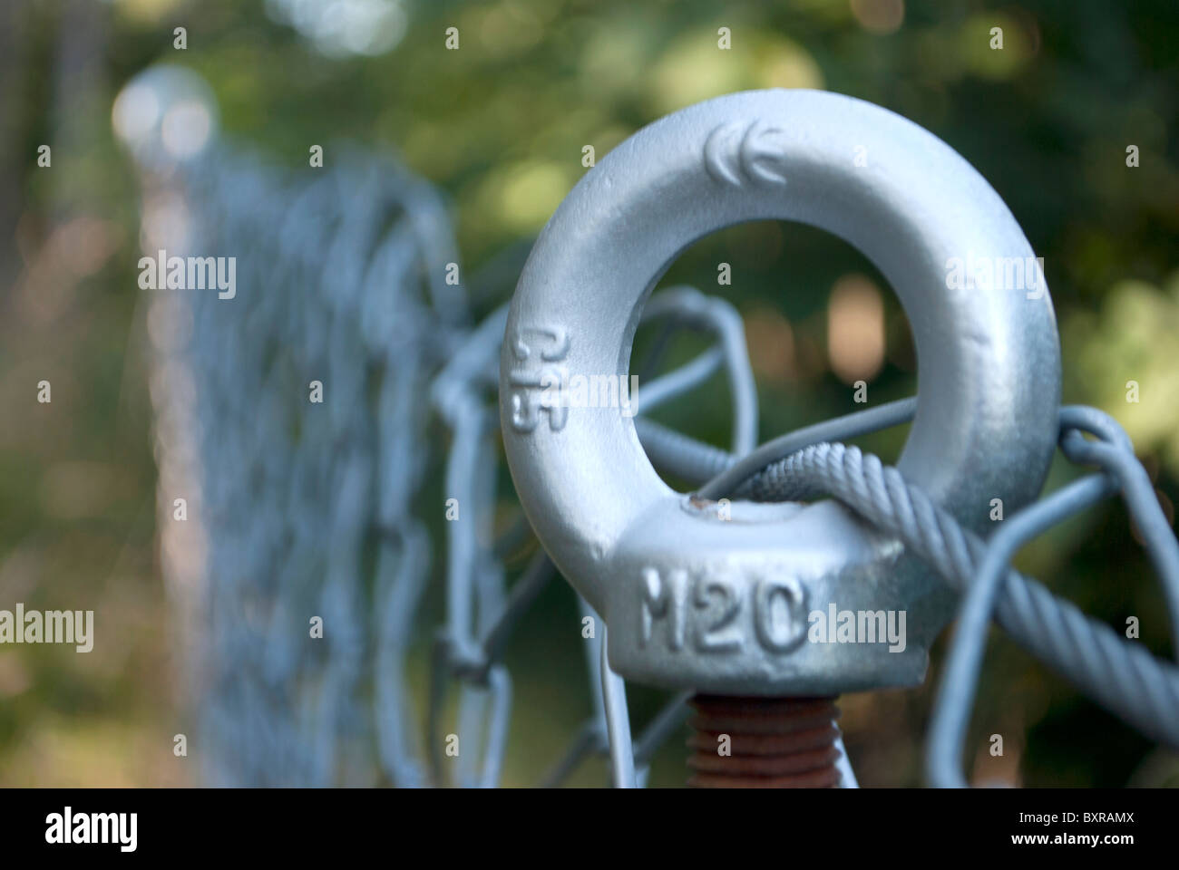 circular ring of steel cables to seal the containment Stock Photo - Alamy