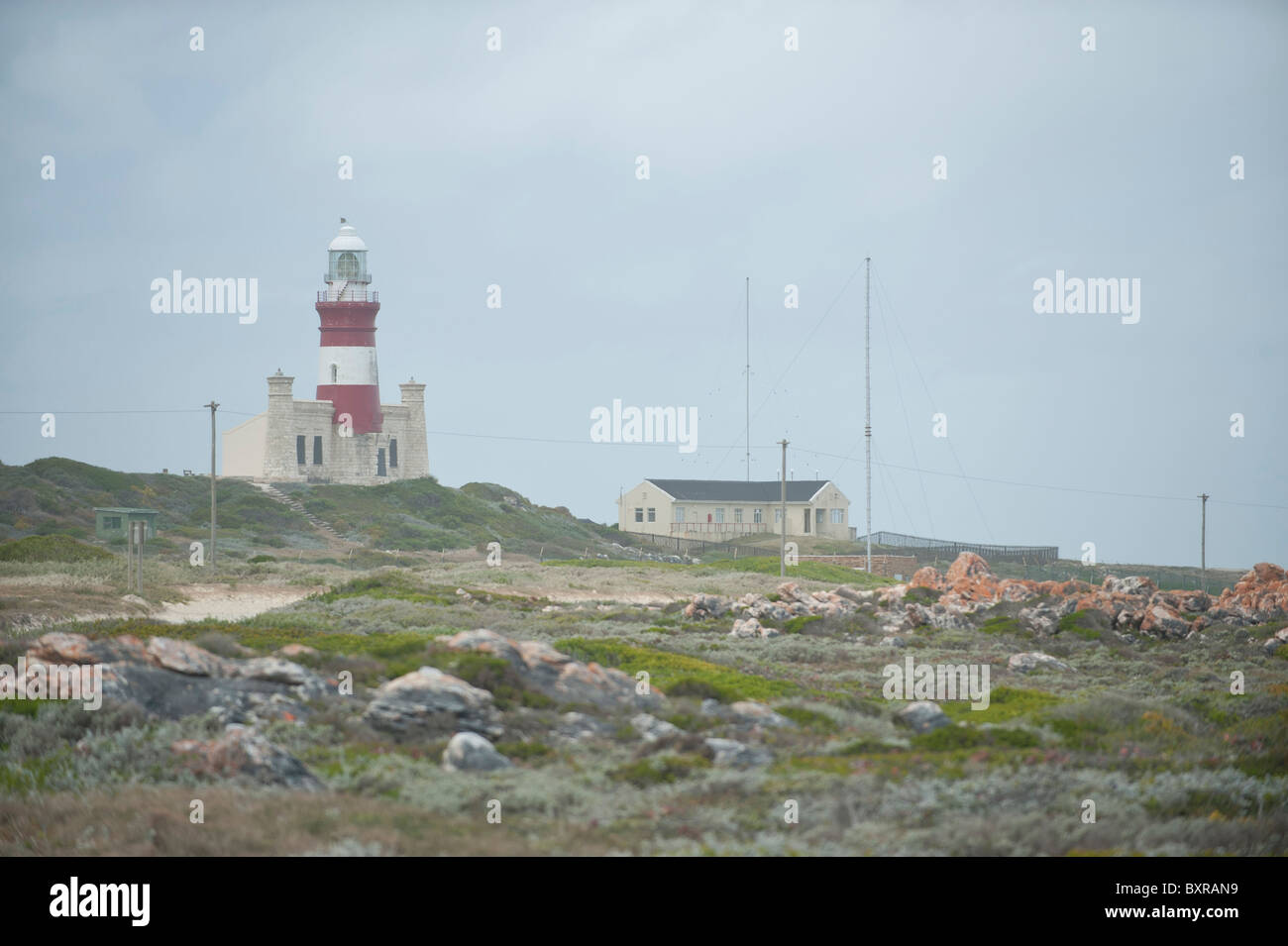 Cape Agulhas Lighthouse at the Southern Most Point of Africa, Overberg ...