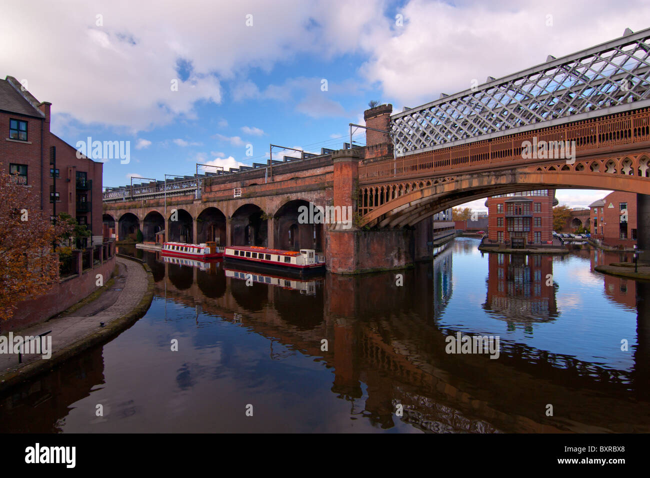 A canal at Castlefield in Manchester, UK Stock Photo - Alamy