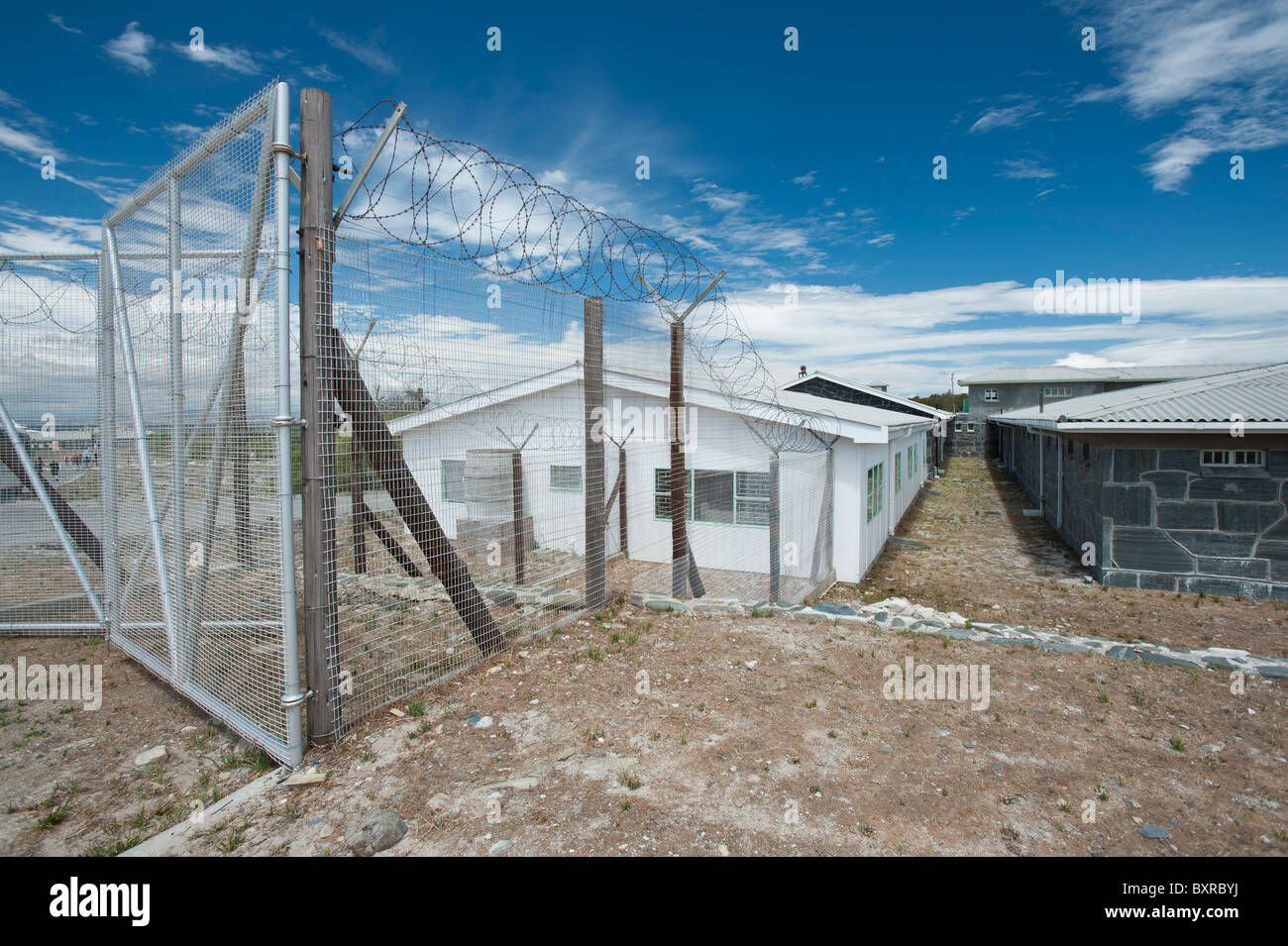 Main Entrance Gates to the Political Prisoners Wing, Robben Island ...