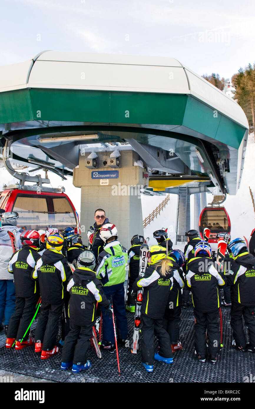 Jafferau cableway, Bardonecchia, Turin province, Piedmont, Italy Stock ...