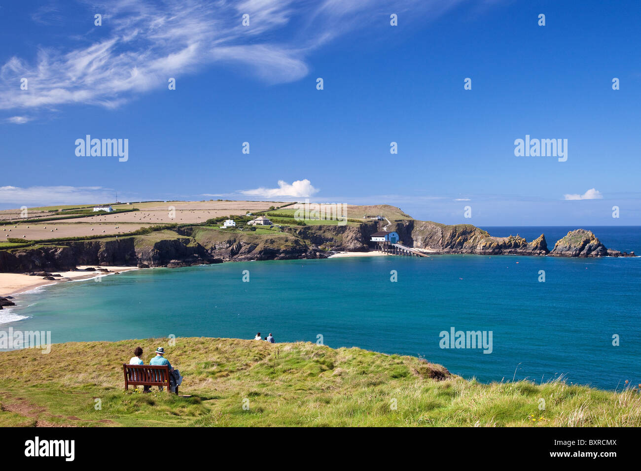 Polventon or Mother Ivey's Bay, North Cornwall, England UK Stock Photo ...