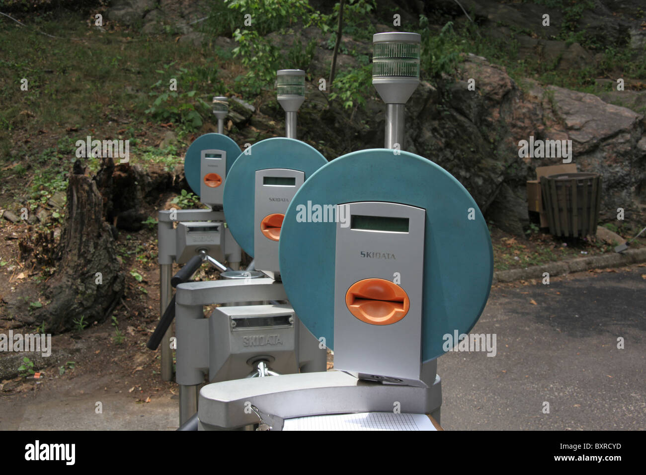 Skidata turnstiles electronic data card hi-res stock photography and ...