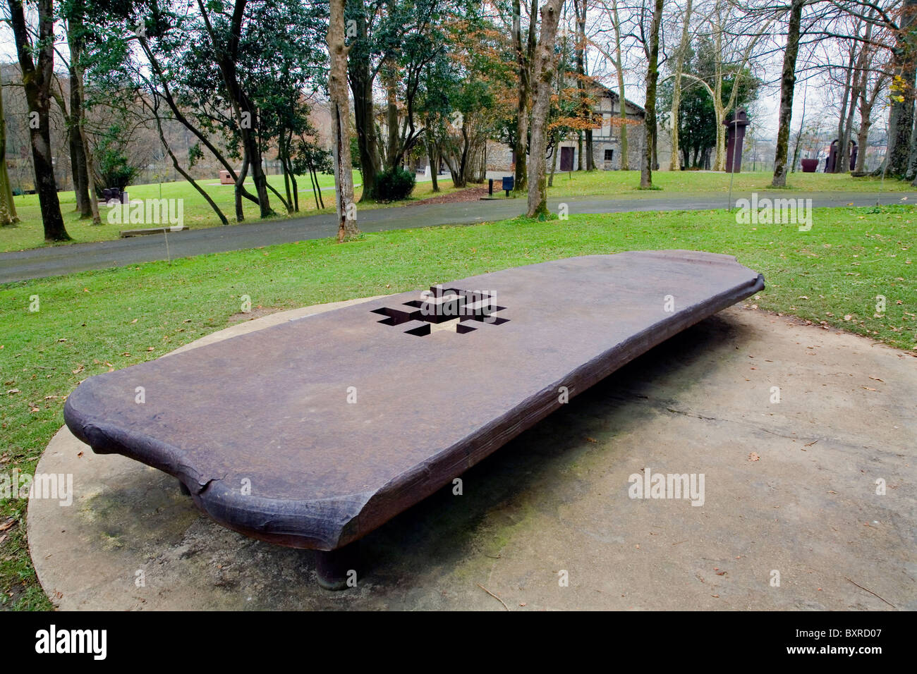 "Homenaje a Lucca Paccioli" work. Chillida Leku Museum. Hernani ...