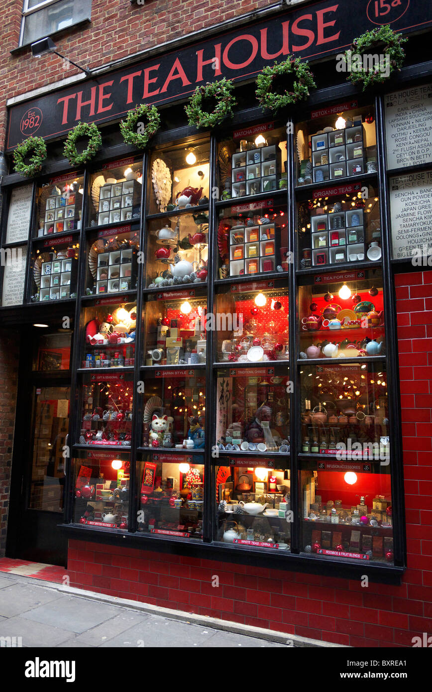Entrance to the Tea house Neal Street Covent Garden London Stock Photo ...