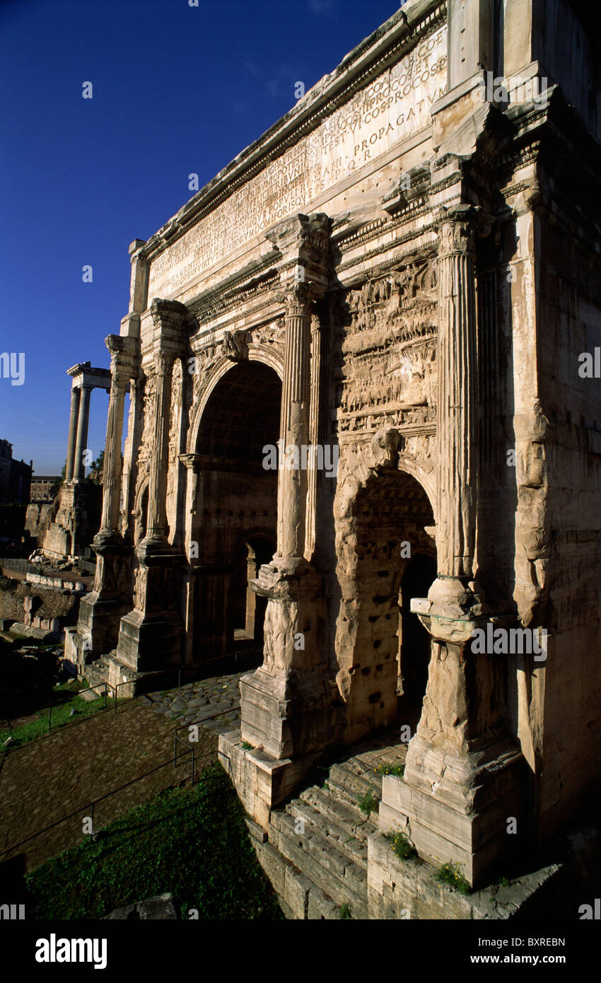 Italy, Rome, Roman Forum, arch of Septimius Severus Stock Photo - Alamy
